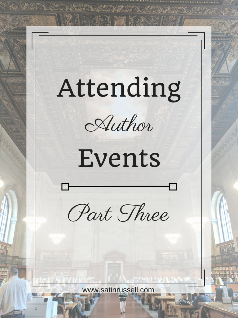 Author Events – Part Three – Satin Russell