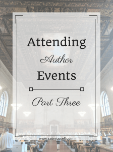 Author Events – Part Three – Satin Russell